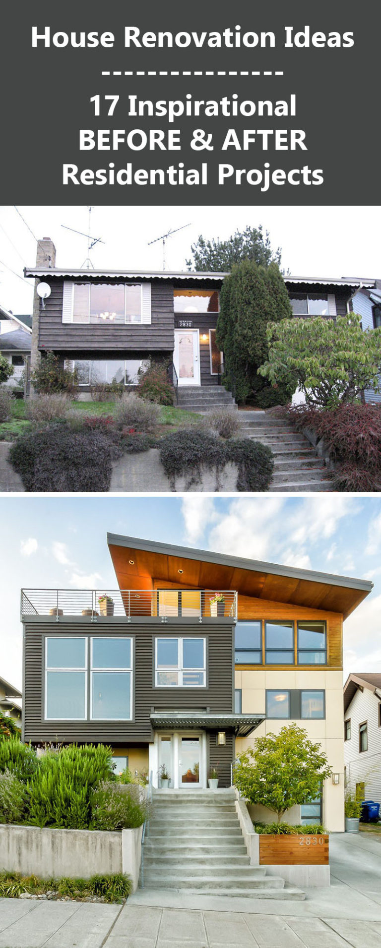 House Renovation Ideas - 16 Inspirational Before & After Residential ...