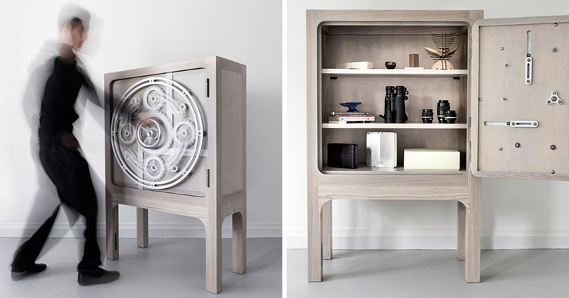 This "Safe Cabinet" was designed with the lock mechanism on the exterior