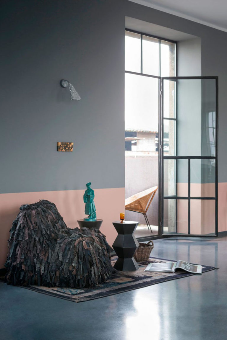 Wall Decor Idea - Use Two Colors Of Paint For A Two-Tone Look