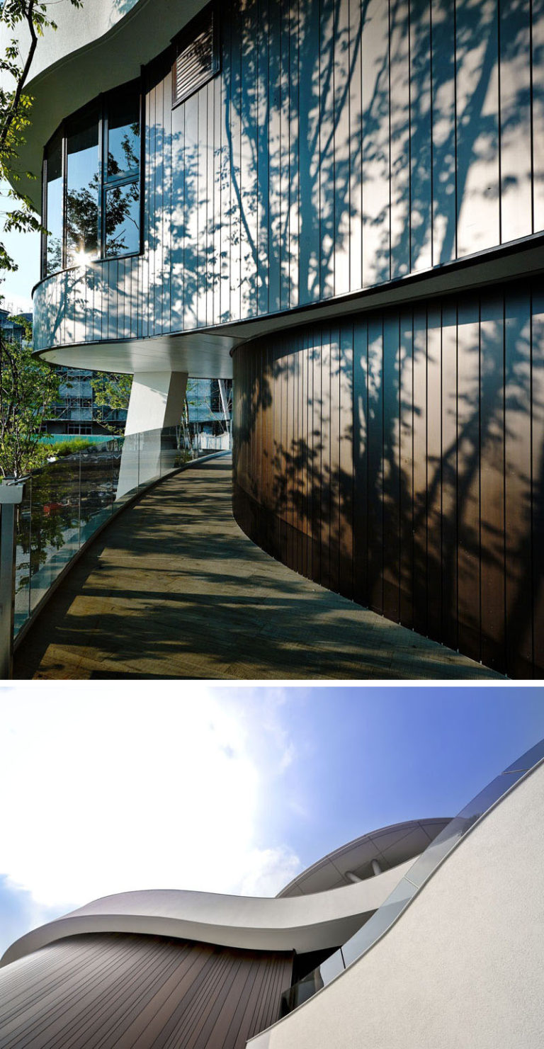 This Clubhouse Shows Off Its Stacks Of Curvaceous Levels