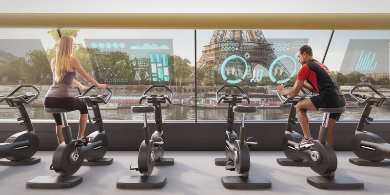 A fitness boat powered by human energy has been proposed for the Seine ...