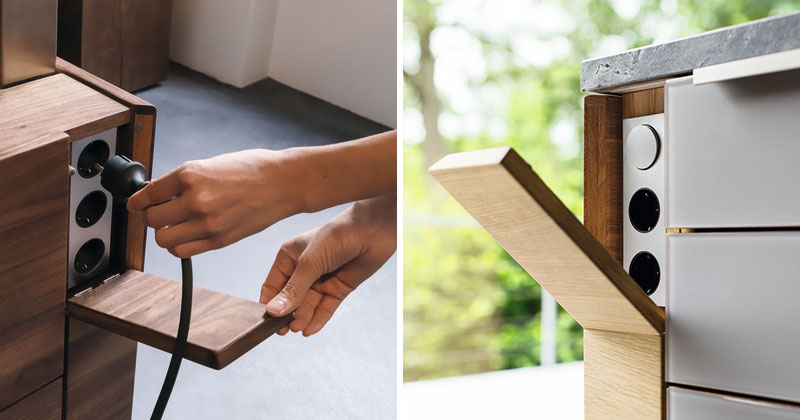 Kitchen Design Idea - Hide Your Electrical Outlets