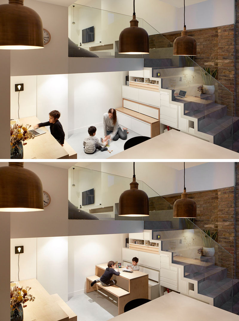 This British Home Has Been Redesigned To Include A Split-Level Interior
