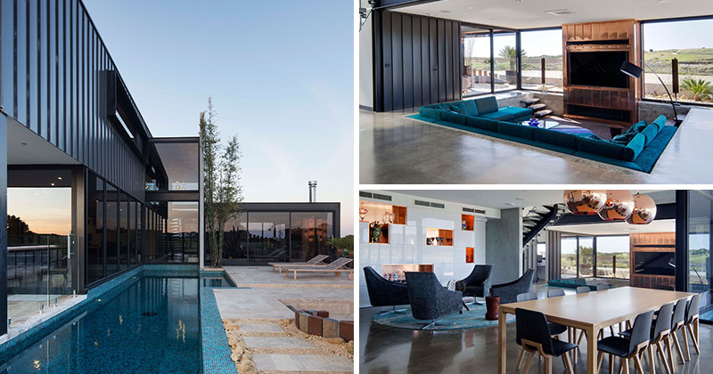 This home was designed to act as a hotel for the owner's friends and family