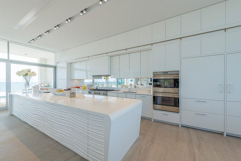 Kitchen Design Idea - White, Modern and Minimalist Cabinets