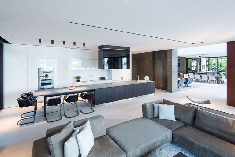 Kitchen Design Idea - White, Modern and Minimalist Cabinets