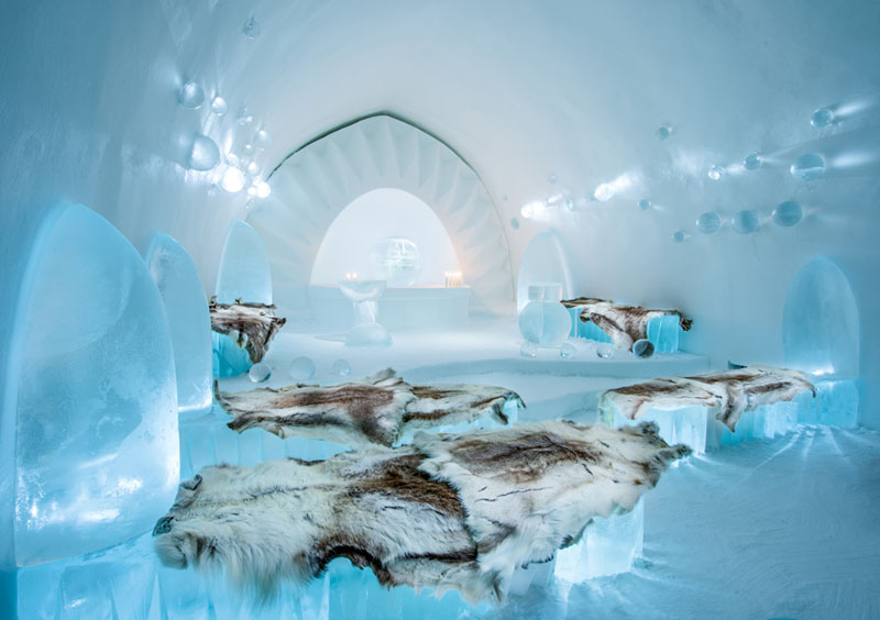 ICEHOTEL 365 is open. Have a look inside the magical ice world!