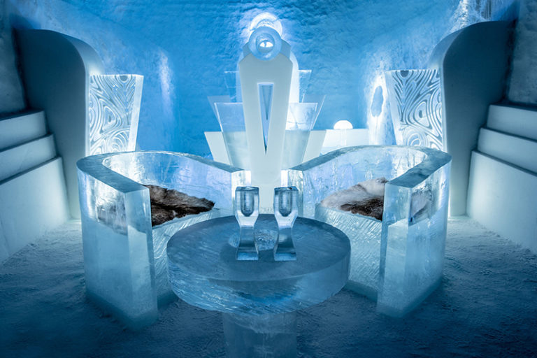 ICEHOTEL 365 is open. Have a look inside the magical ice world!