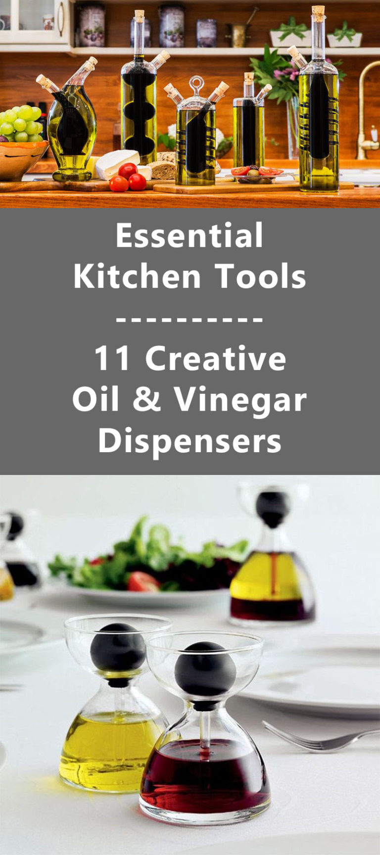 Essential Kitchen Tools - 11 Beautiful Oil & Vinegar Dispensers