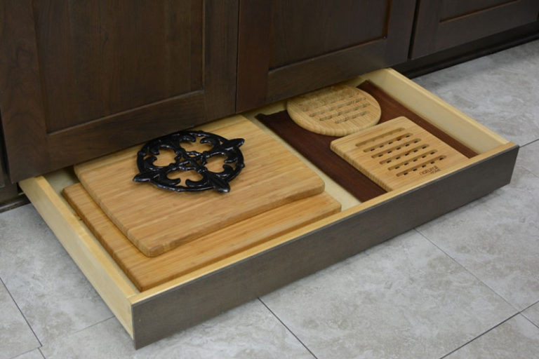 Kitchen Design Idea - Include Toe Kick Drawers In Your Cabinetry For ...
