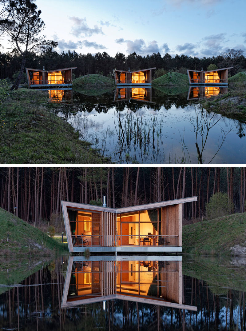 Butterfly Roofs Give This Cluster Of Holiday Homes A Modern Look