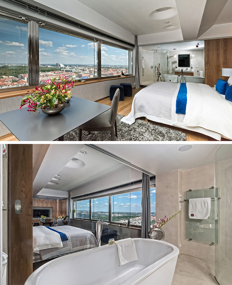 There's A One Room Hotel In This Tower Overlooking Prague