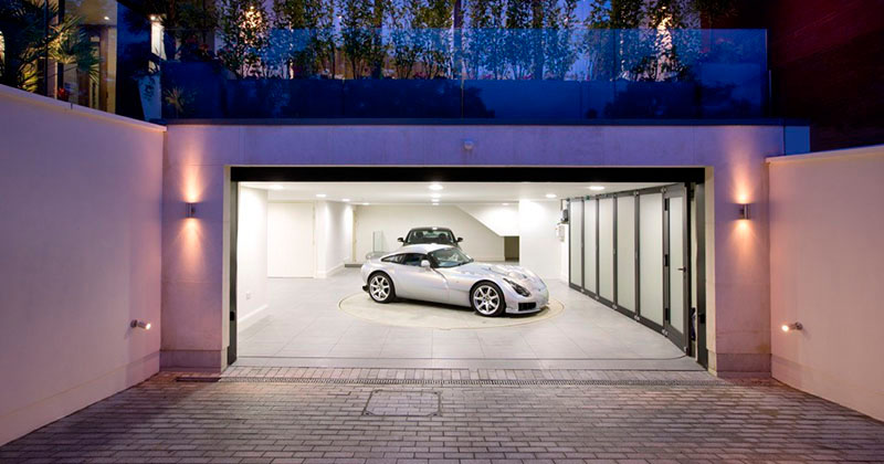 Garage Design Idea - Include A Car Turntable If You're Short On Space ...
