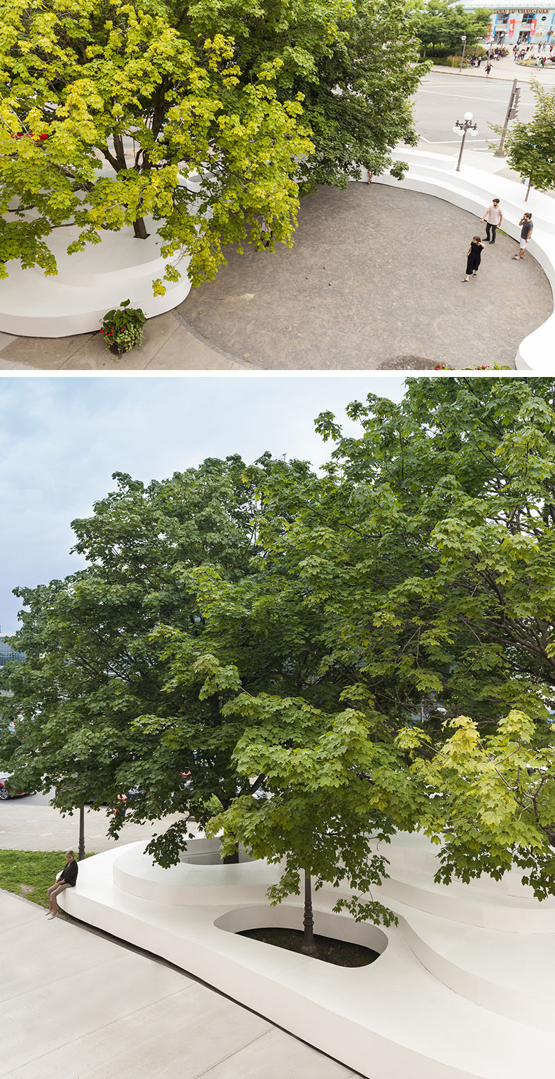 This Public Seating Installation Was Inspired By Snowbanks That Gather ...