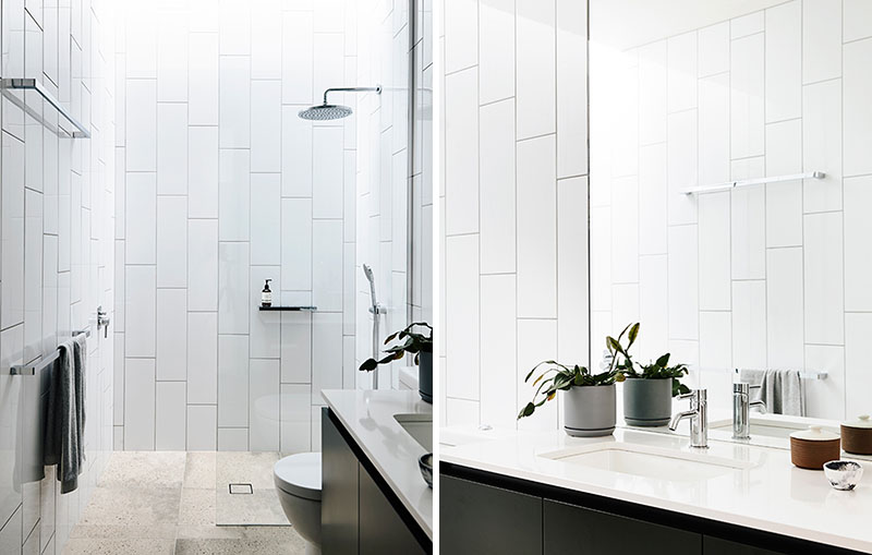 Bathroom Tile Ideas - Oversized Subway Tiles Installed Vertically