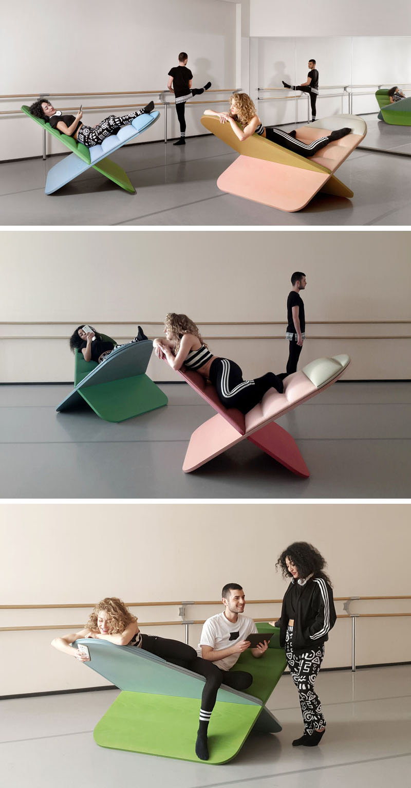 The design of this lounge chair was inspired by the symbol for infinity