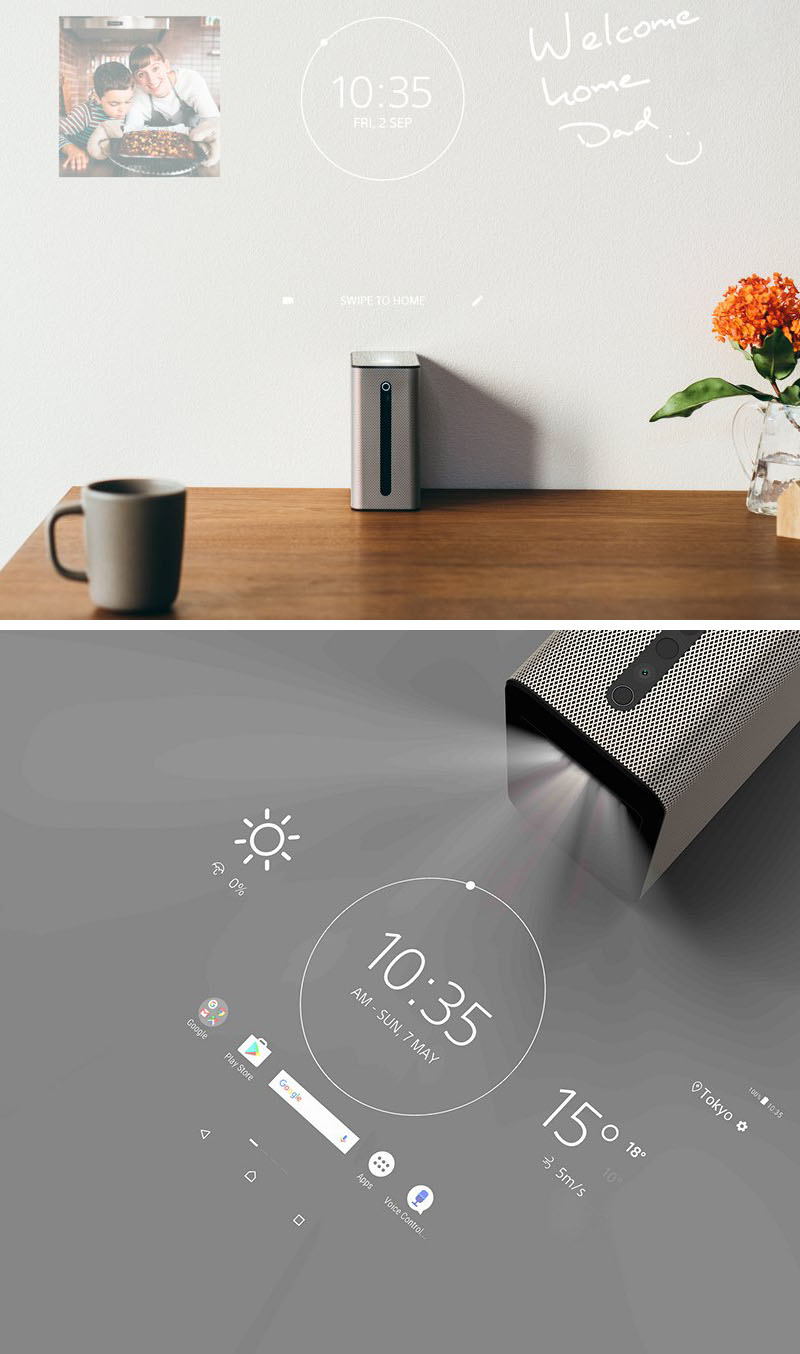 This projector turns any flat surface into an interactive touchscreen