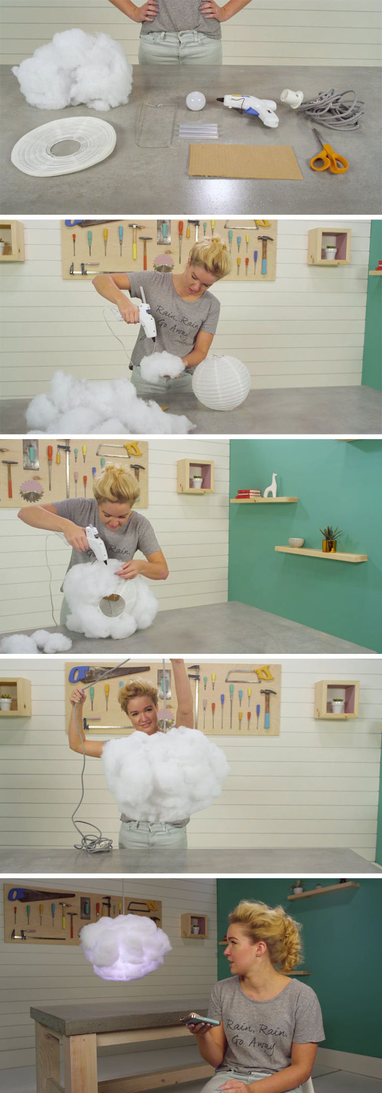 Create This DIY Interactive Cloud Lamp That Can Change Color And ...