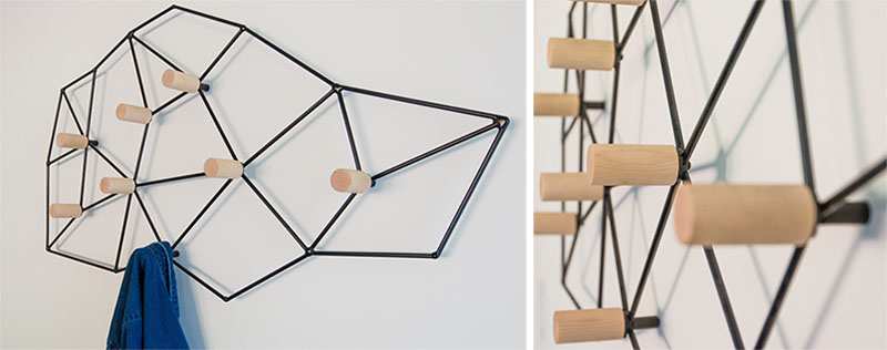 This Geometric Coat Rack Could Also Double As Wall Art