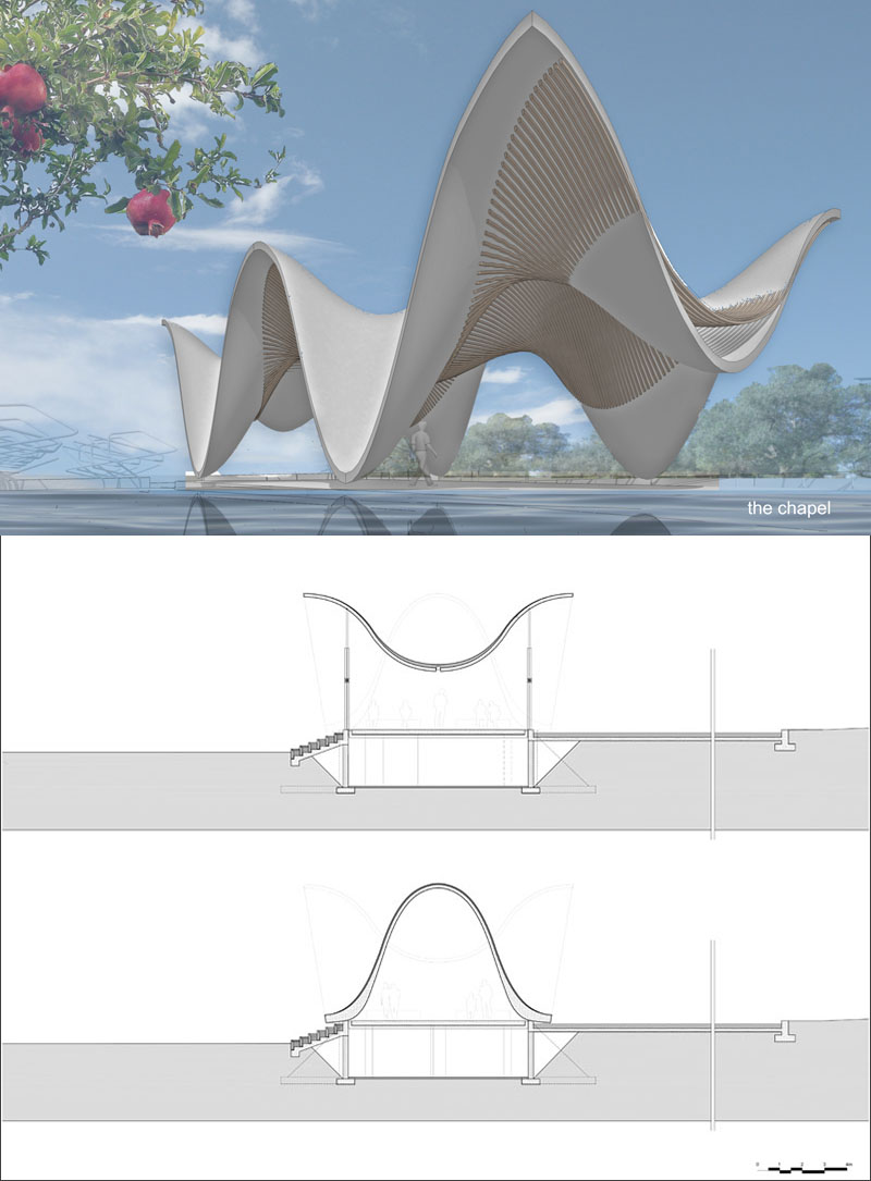 The Sculptural Design Of This Chapel Emulates The Mountains That ...