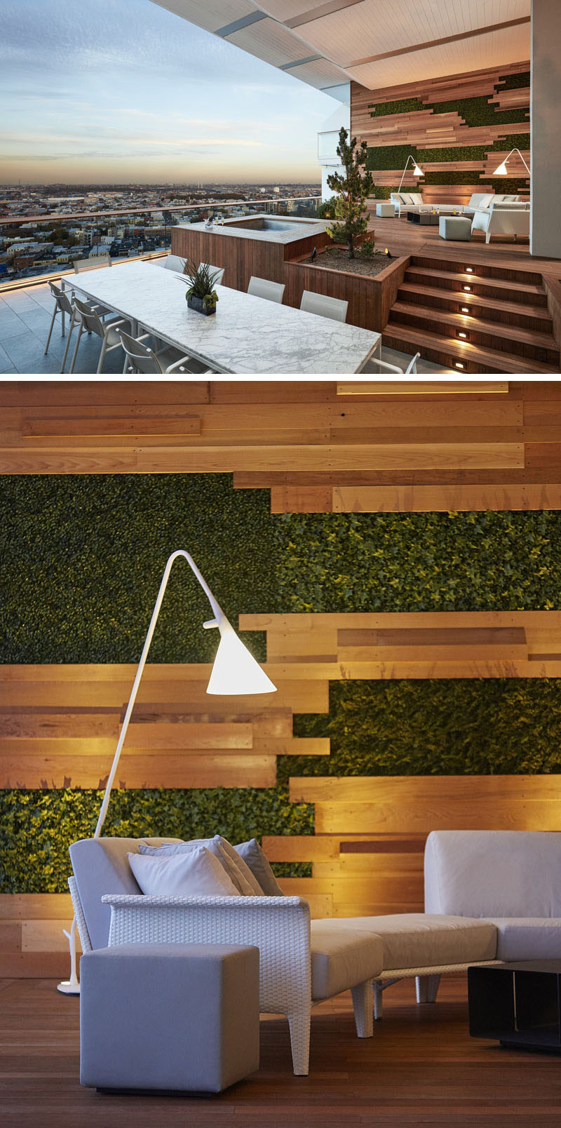 This Balcony With Views Of Brooklyn Was Designed For Outdoor Entertaining