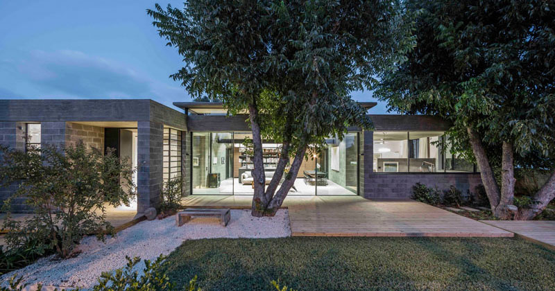 Unfinished Concrete Gives This House An Industrial Feeling