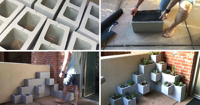 Succulent Cinder Block Corner 15 Smart Cinder Block Garden Ideas For