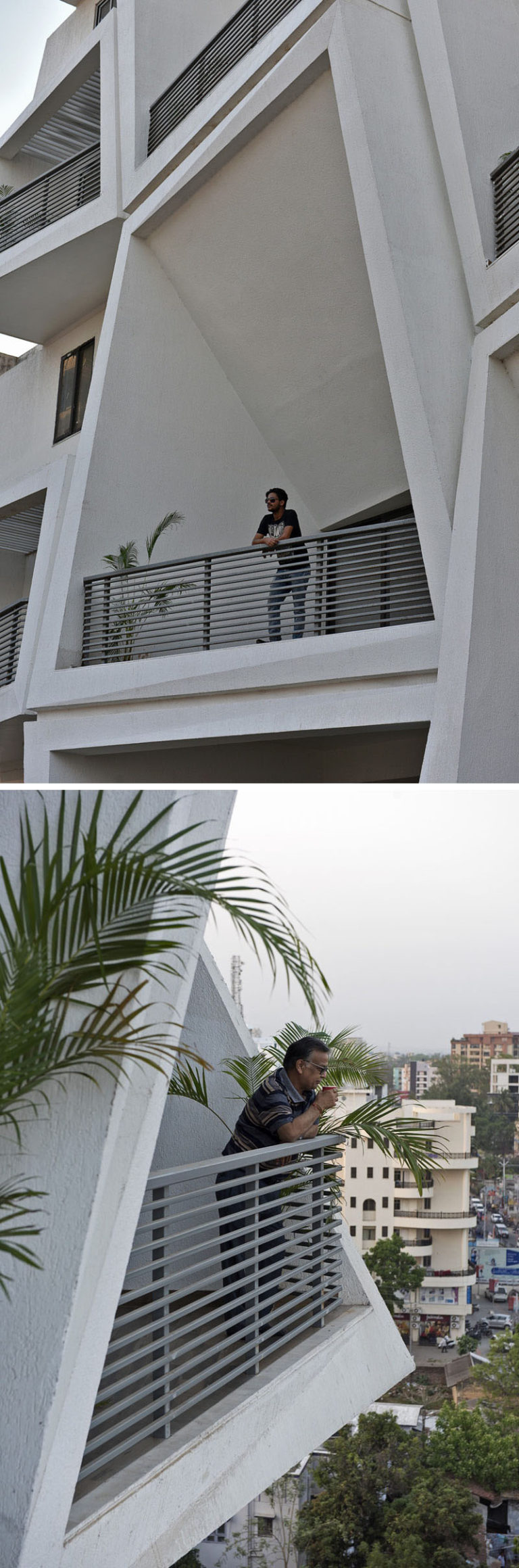 This Building Was Designed With A Jumble Of Uniquely Shaped Outdoor ...