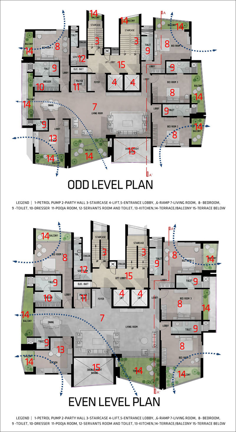 This Building Was Designed With A Jumble Of Uniquely Shaped Outdoor ...