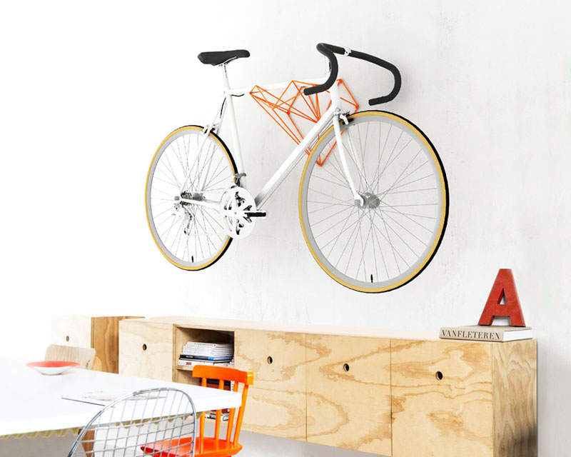 A Heart-Shaped Bike Hanger Designed For Bike Lovers