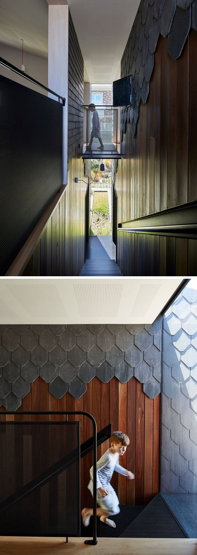 Dark Grey Slate Creatively Covers This Australian Home