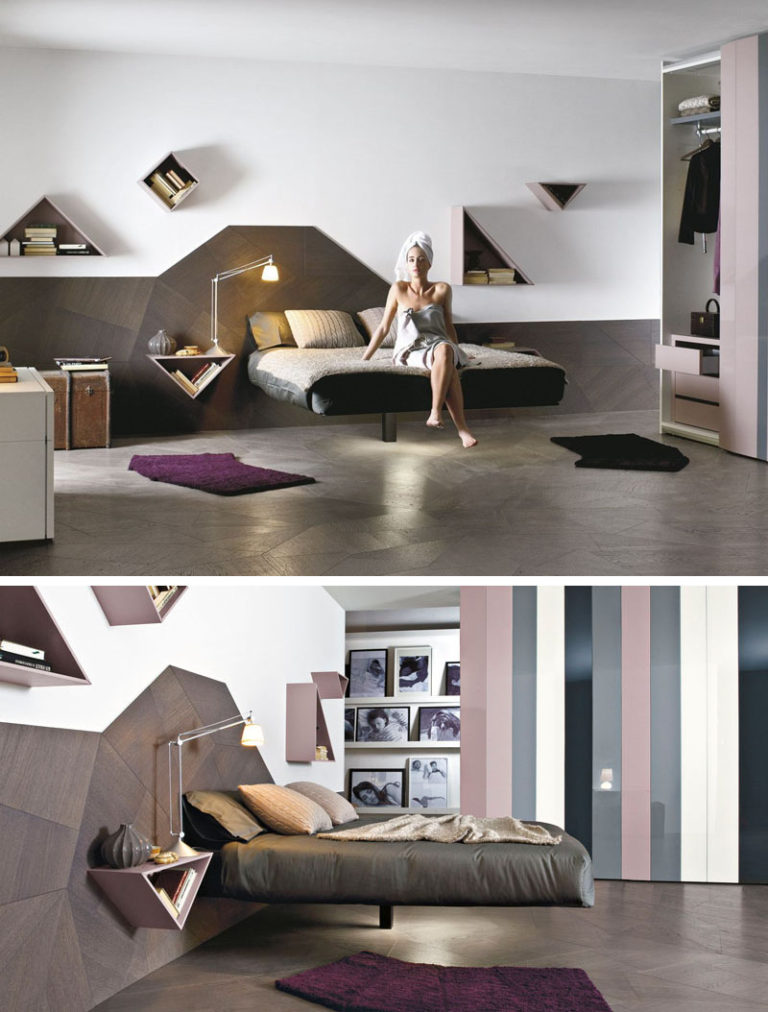 A Single Post Makes This Bed Appear To Float