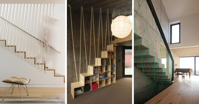 6 Rope Railings That Add A Creative Touch To Stairs