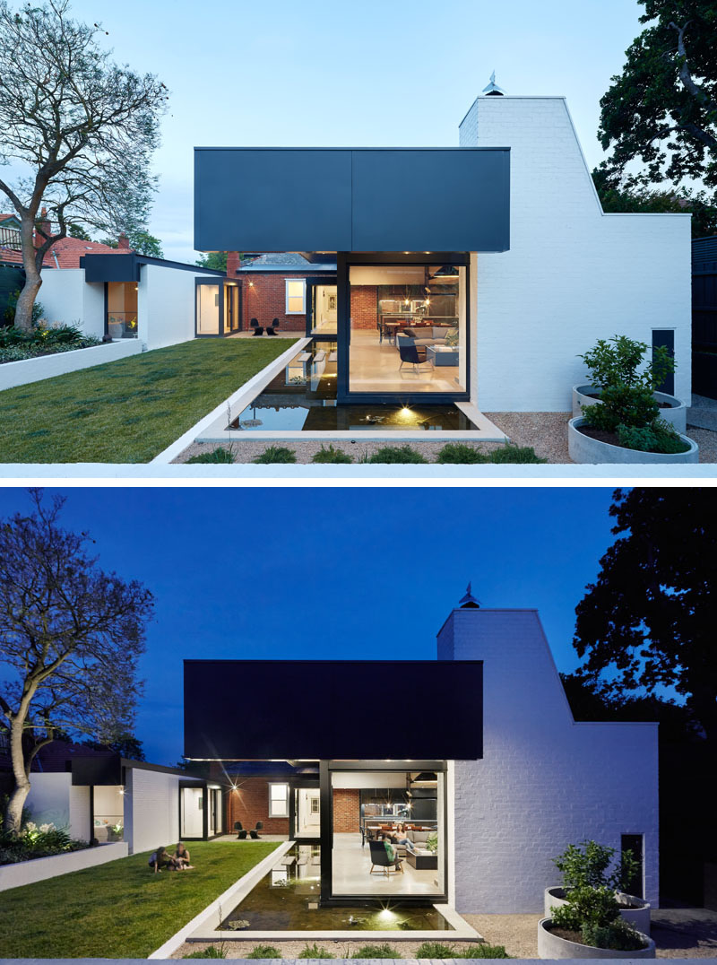 This Edwardian Manor Received A Modern Extension And Reflection Pond