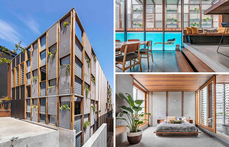 This New House Was Surrounded With Screens To Filter The Light And ...