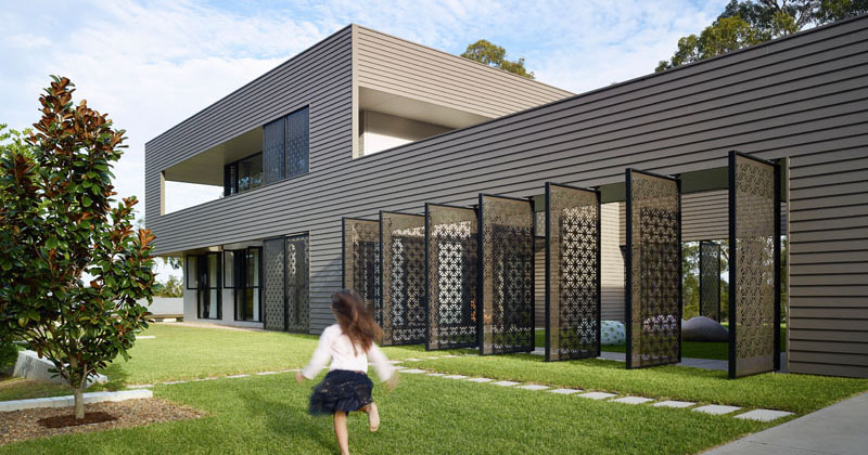 Decorative Laser Cut Screens Are Displayed Throughout This Australian House