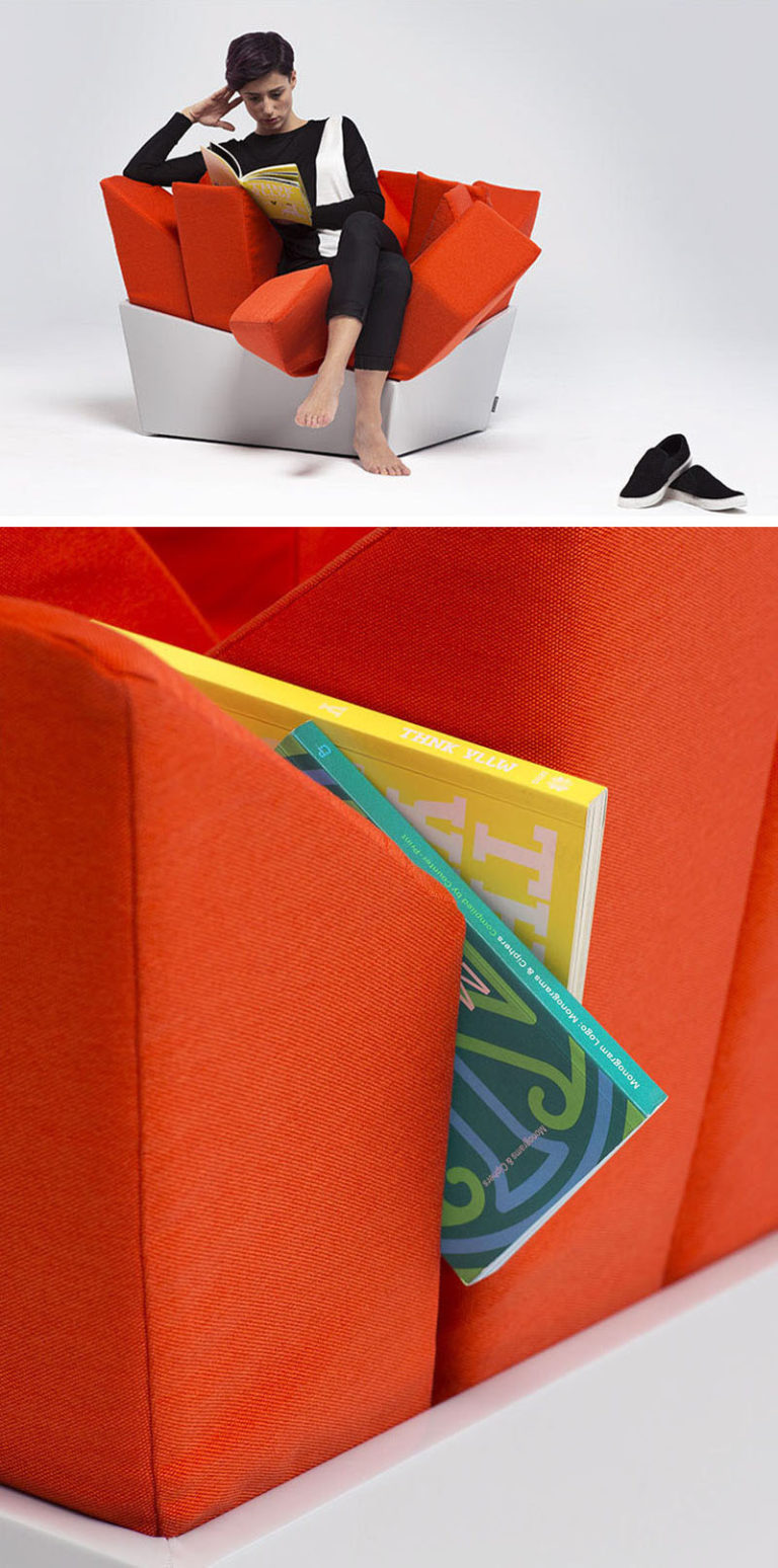 A Chair Designed To Let Someone Sit Or Lay However They Like