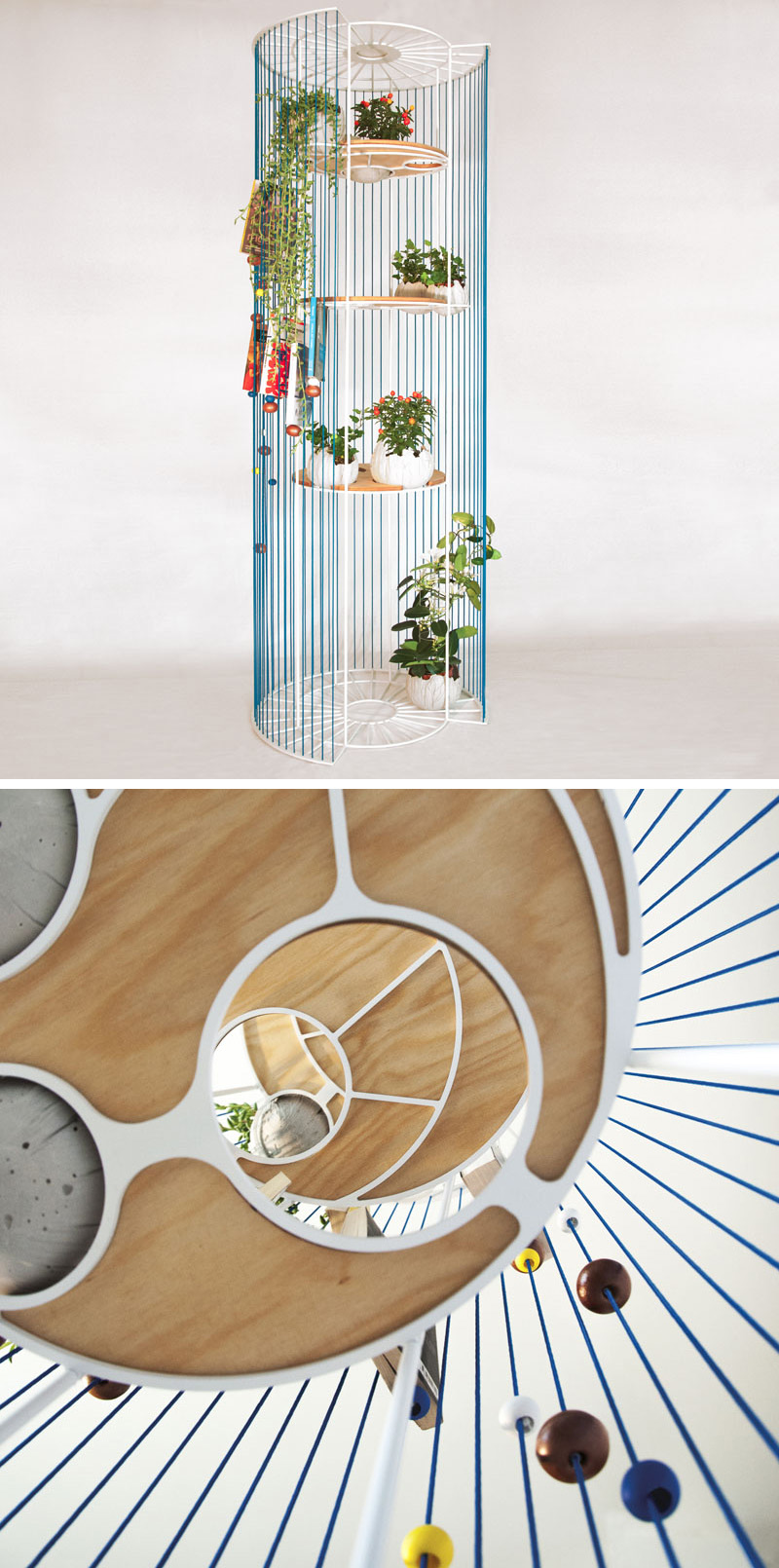 Room Dividers Designed To Add Color And Plantlife To A Space