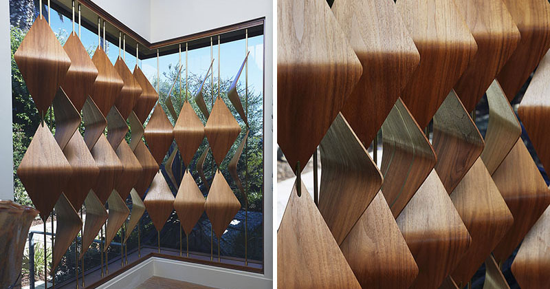 These Walnut Wood Shades Create A Sculptural Look For Windows