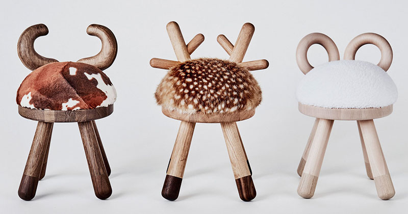 These Quirky Kid's Stools Were Inspired By Farmyard Animals