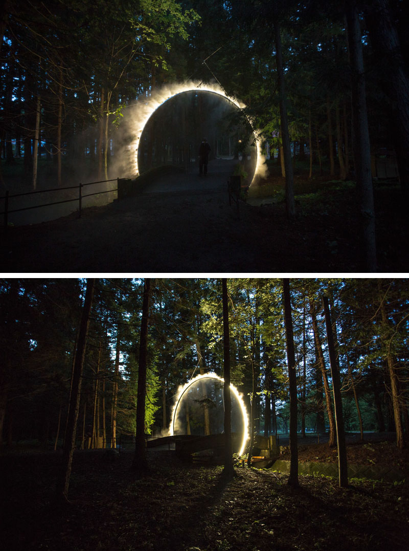 A Sculptural Arch Of Mist Has Been Installed In Japan