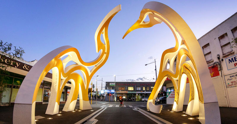 McBride Charles Ryan Have Designed The Saigon Welcome Arch In Melbourne