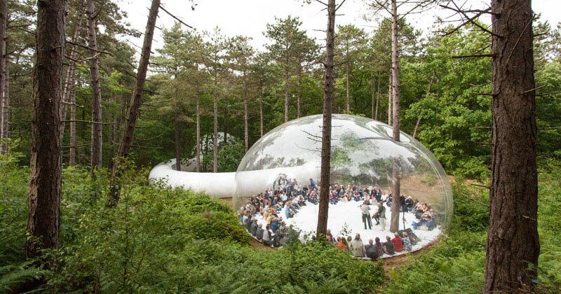This Temporary Bubble-like Structure Was Built For A Dutch Festival