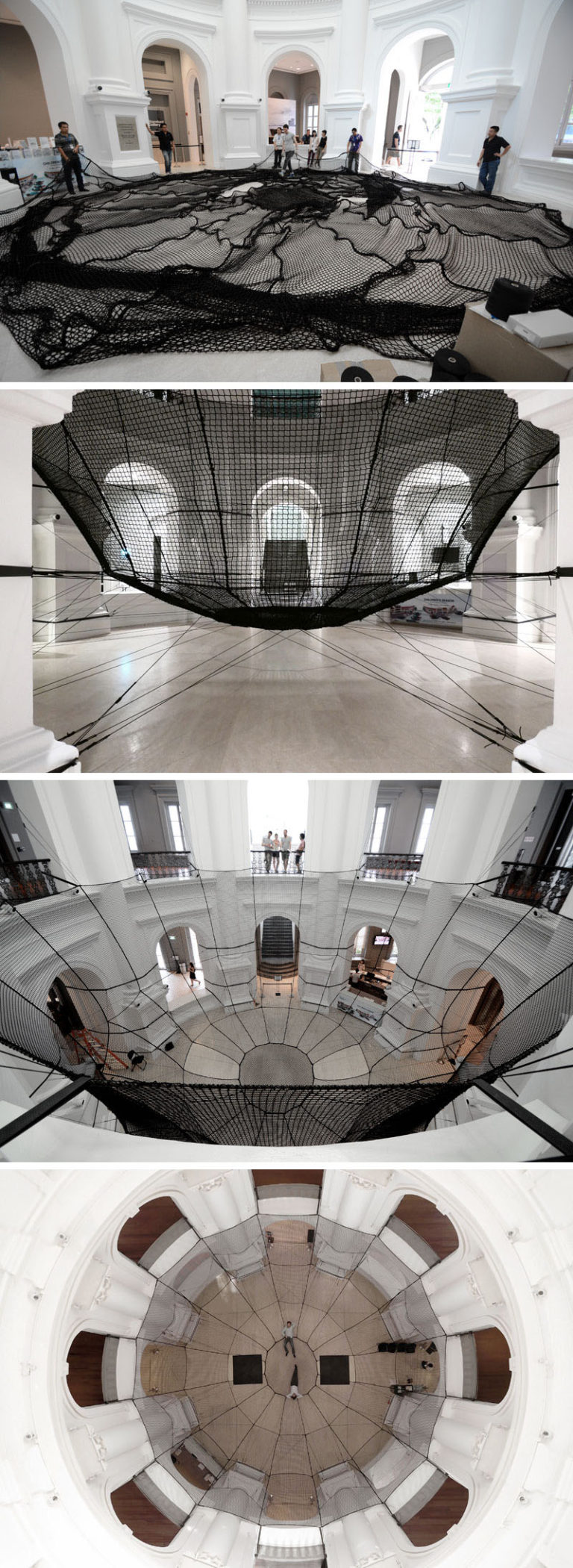 A Suspended Net Is Allowing People To Experience The National Museum Of ...