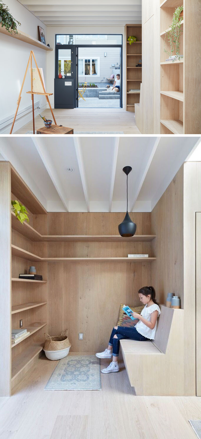 This Small Backyard Art Studio Has A Reading Nook And Hidden Powder Room