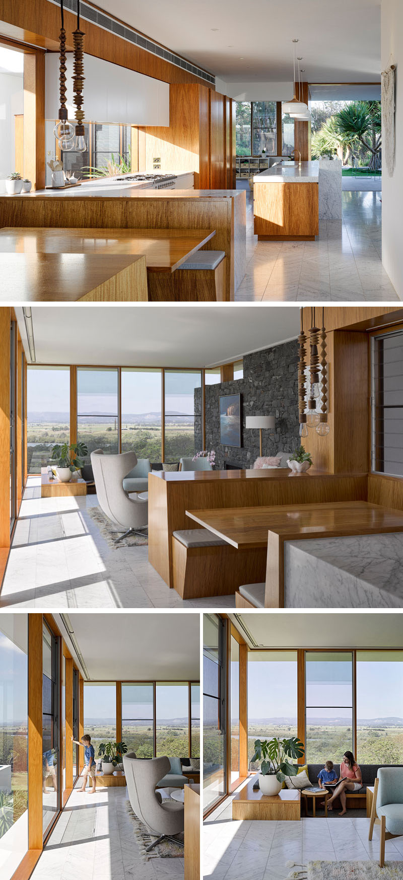 This House With Bluestone Walls Overlooks The Landscape Below