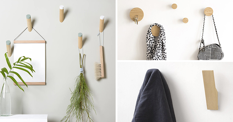 10 Simple And Modern Hooks To Decorate Any Wall