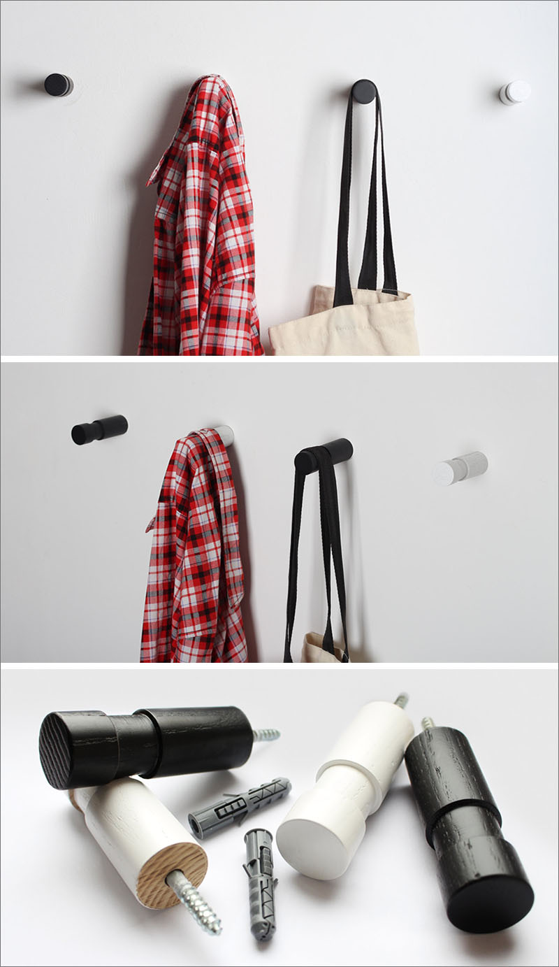 10 Simple And Modern Hooks To Decorate Any Wall