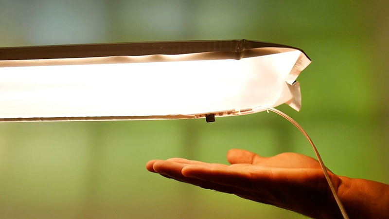 Theo Möller And Ingo Maurer Have Designed An Inflatable LED Lamp