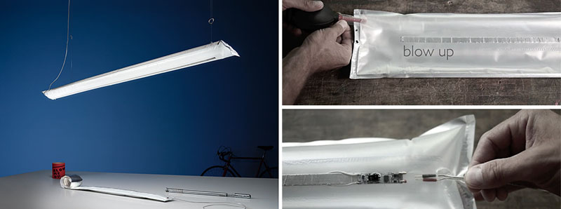 Theo Möller And Ingo Maurer Have Designed An Inflatable LED Lamp